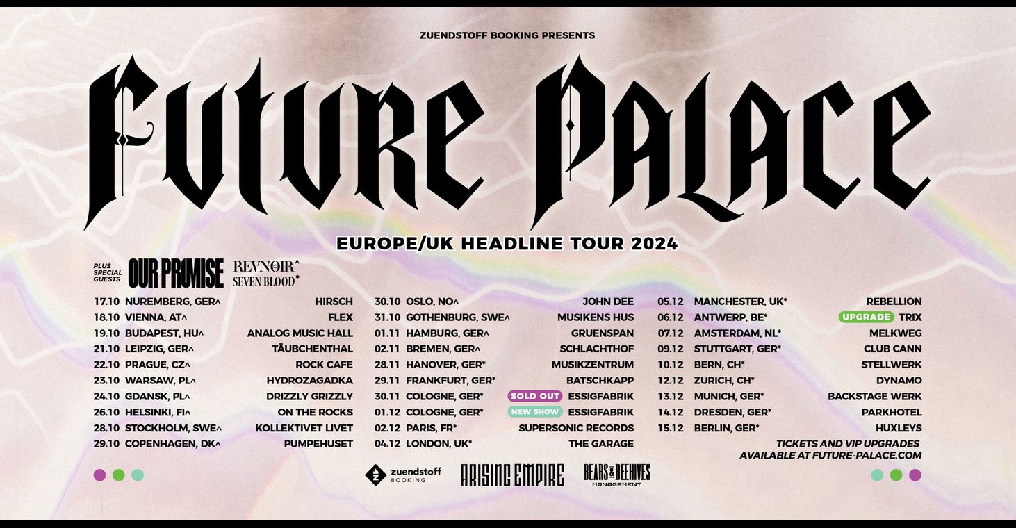 VERLOSUNG: 2 x 2 Tickets für Future Palace am 29.11. in der Batschkapp Frankfurt - Metalogy